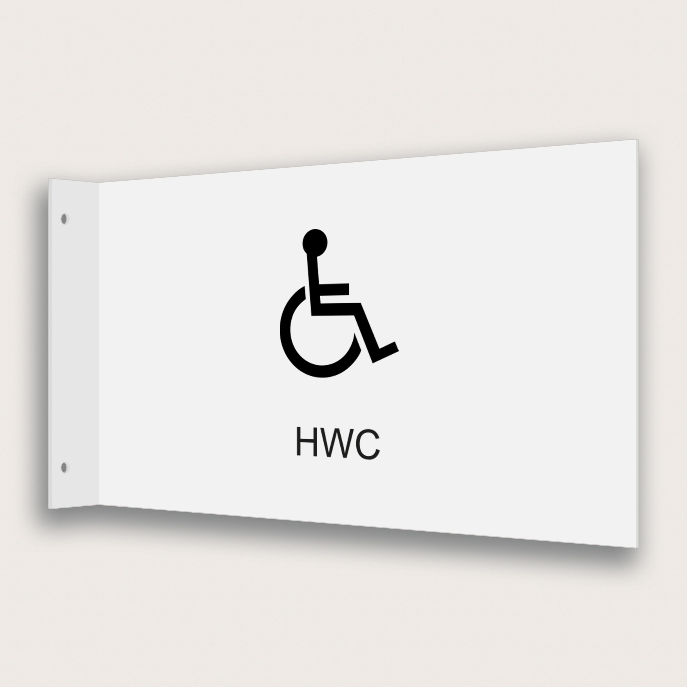 Flaggskylt HWC 295 x 180 mm - JC Gravyr & Tryck