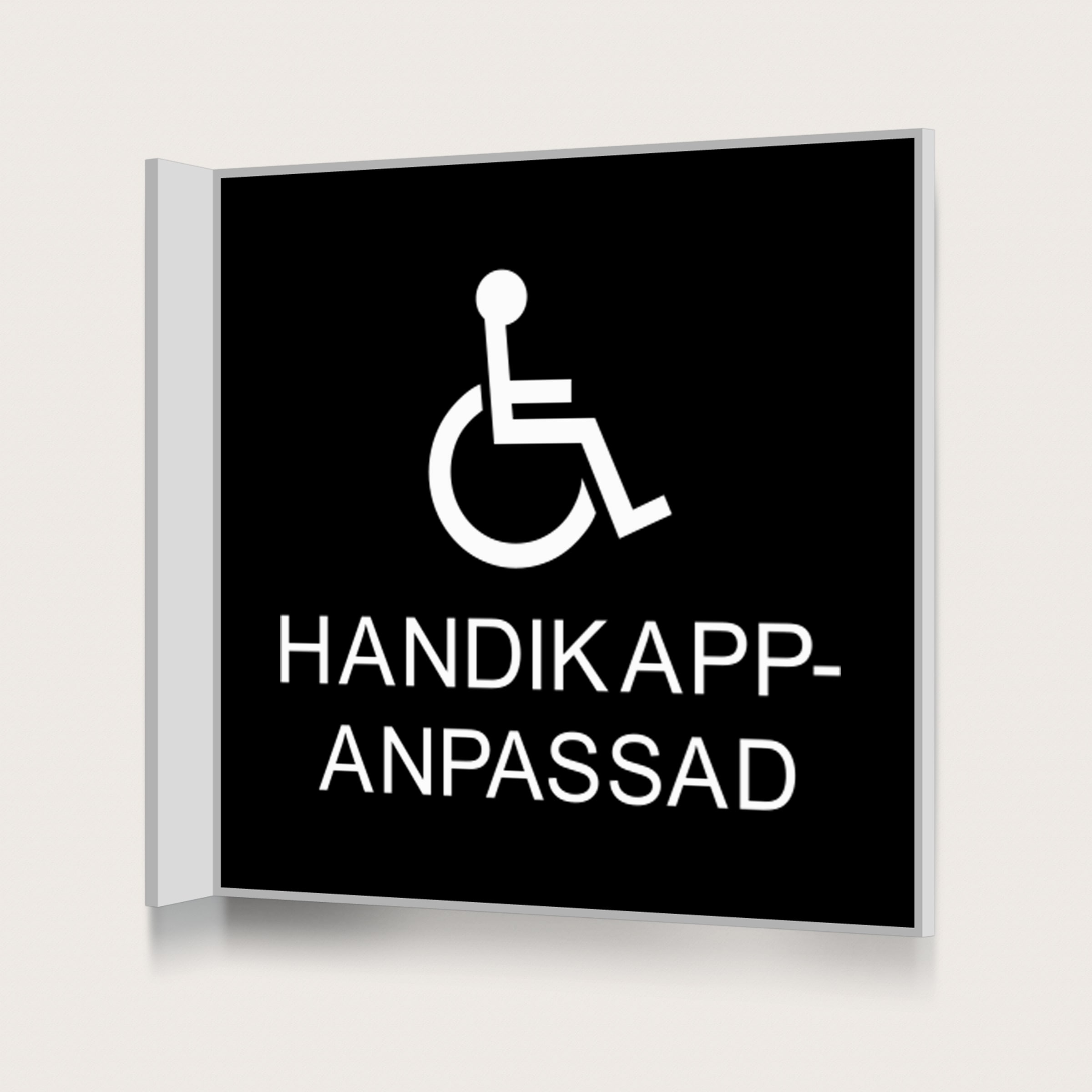 Flaggskylt Handikappsanpassad 150 x 150 mm - JCGT