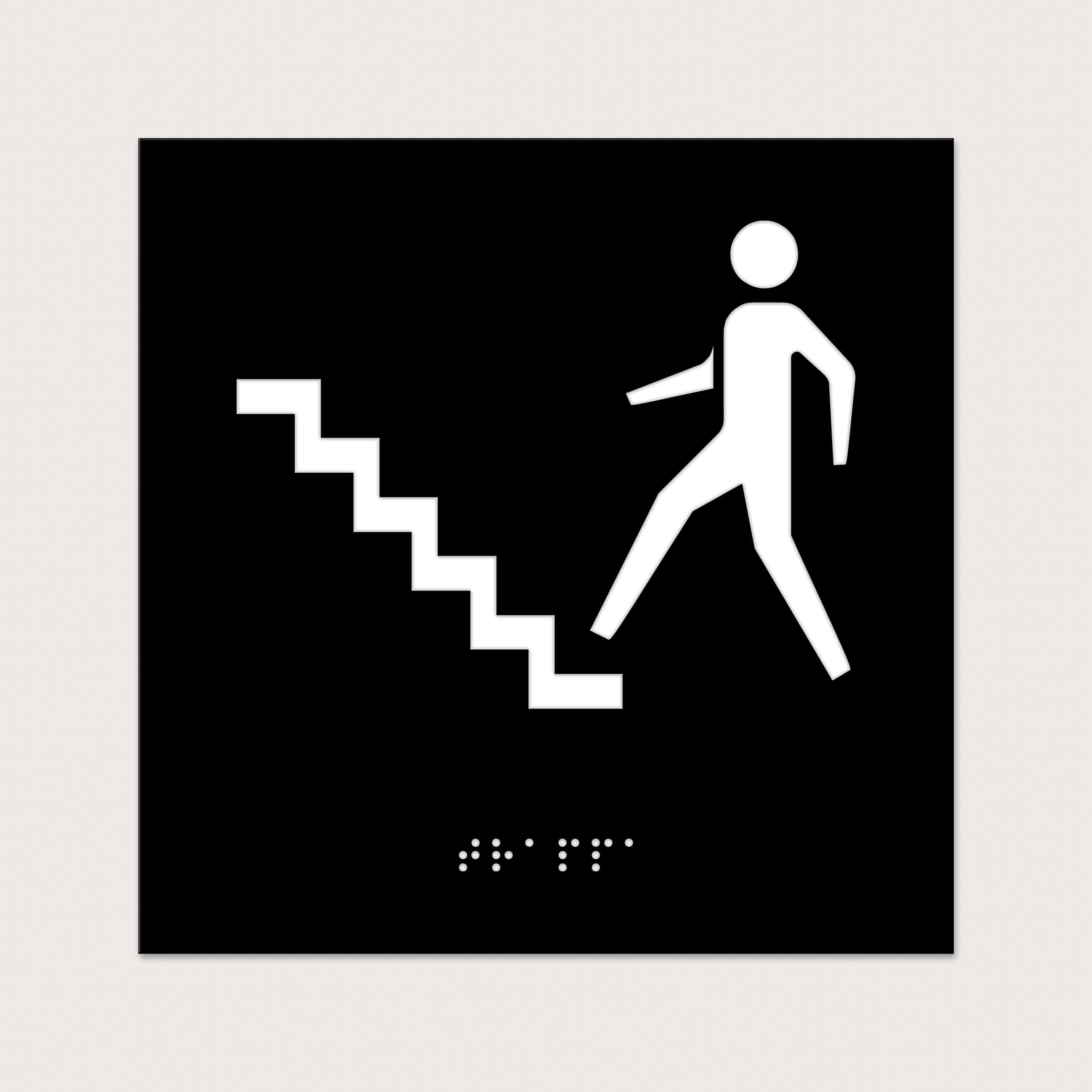 Taktilt Piktogram utan text Trappa - JC Gravyr & Tryck