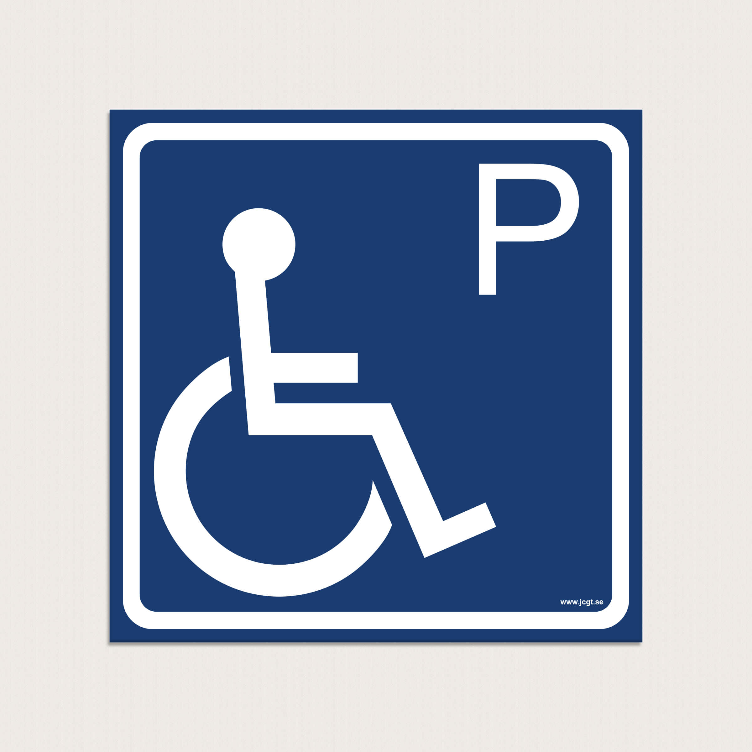 Parkeringsskylt Handikapparkering - JC Gravyr & Tryck